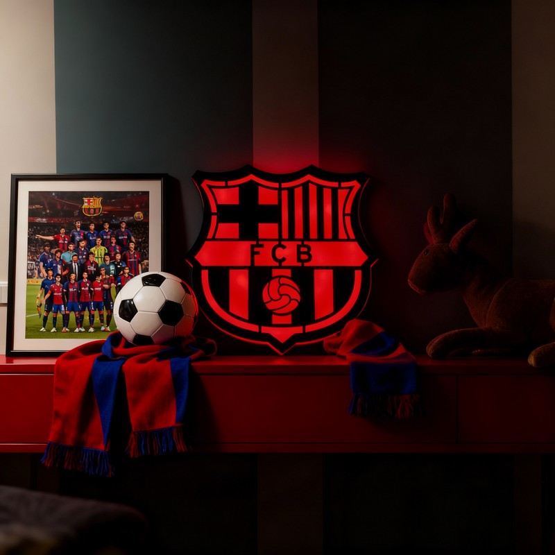 FC Barcelona LED Logo Light | Premium Plexiglass RGB Sign