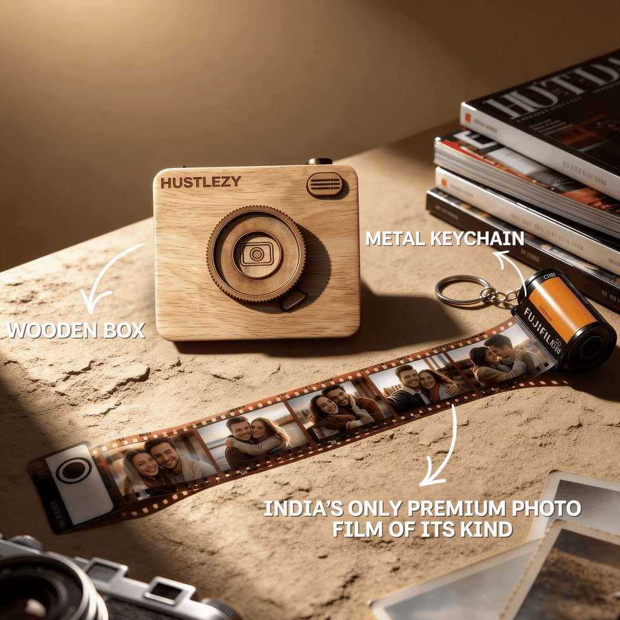 Buy Personalised Camera Roll Keychain Online in India - Hustlezy